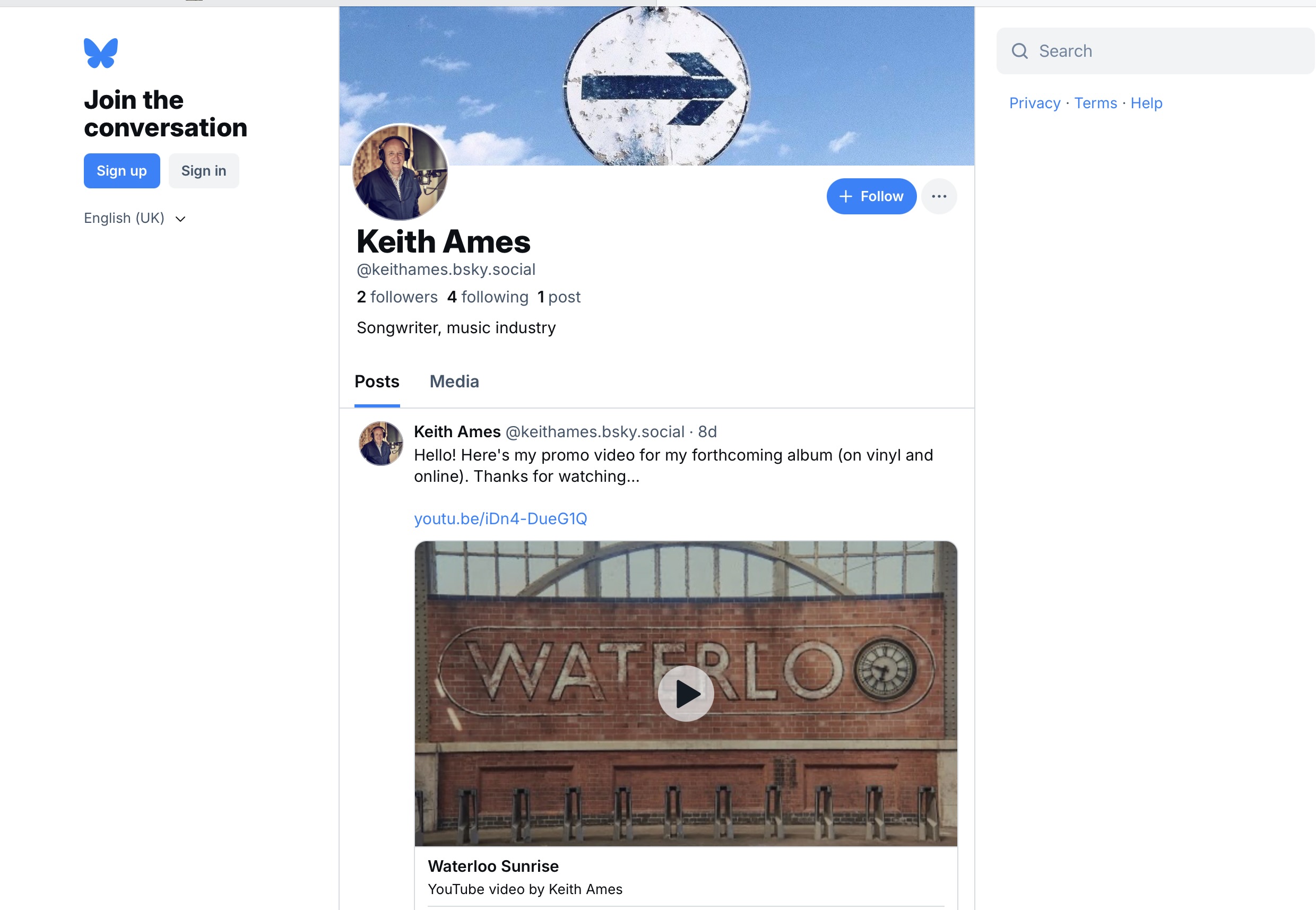 Bluesky - Keith Ames